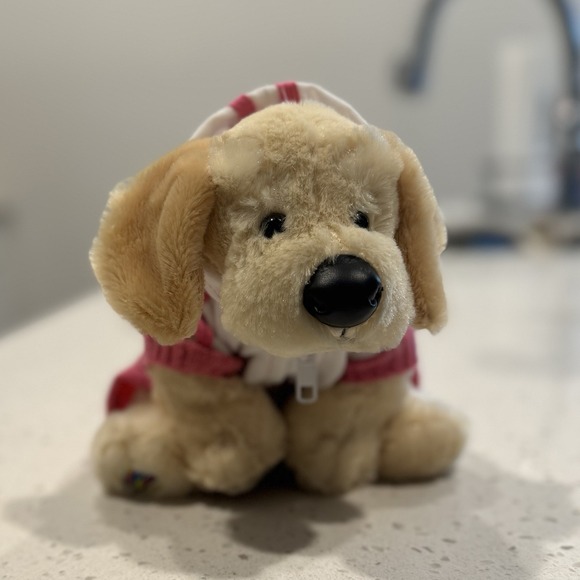 GANZ | Toys | Ganz Webkinz Yellow Lab Dog Plush Hm53 W Pink Tracksuit ...